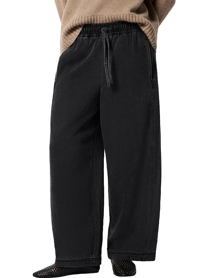 WHISTLES Casual Denim Barrel Trousers